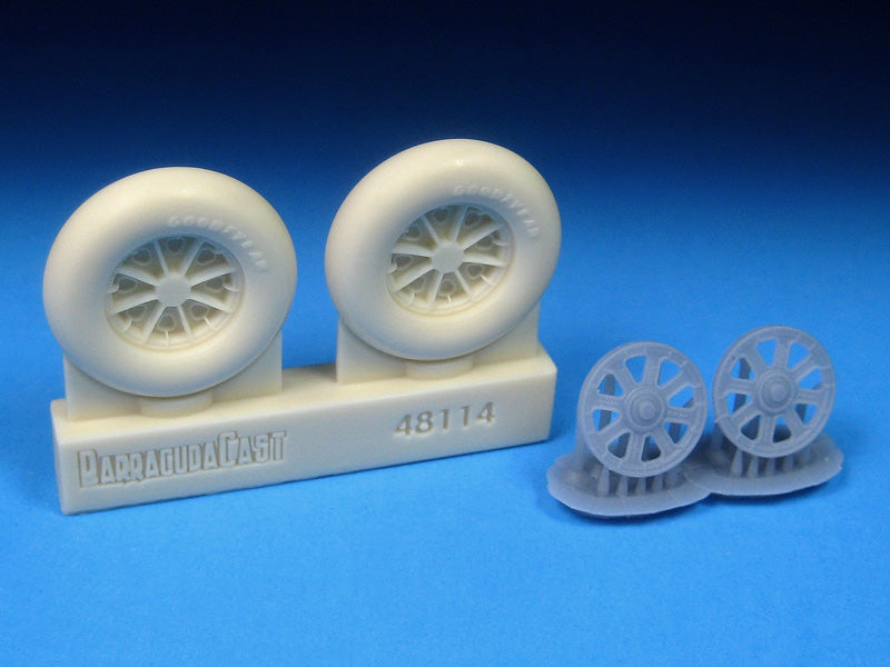 BR48114 F4U Corsair Smooth Tread Mainwheels - 1/48 – Barracuda Studios