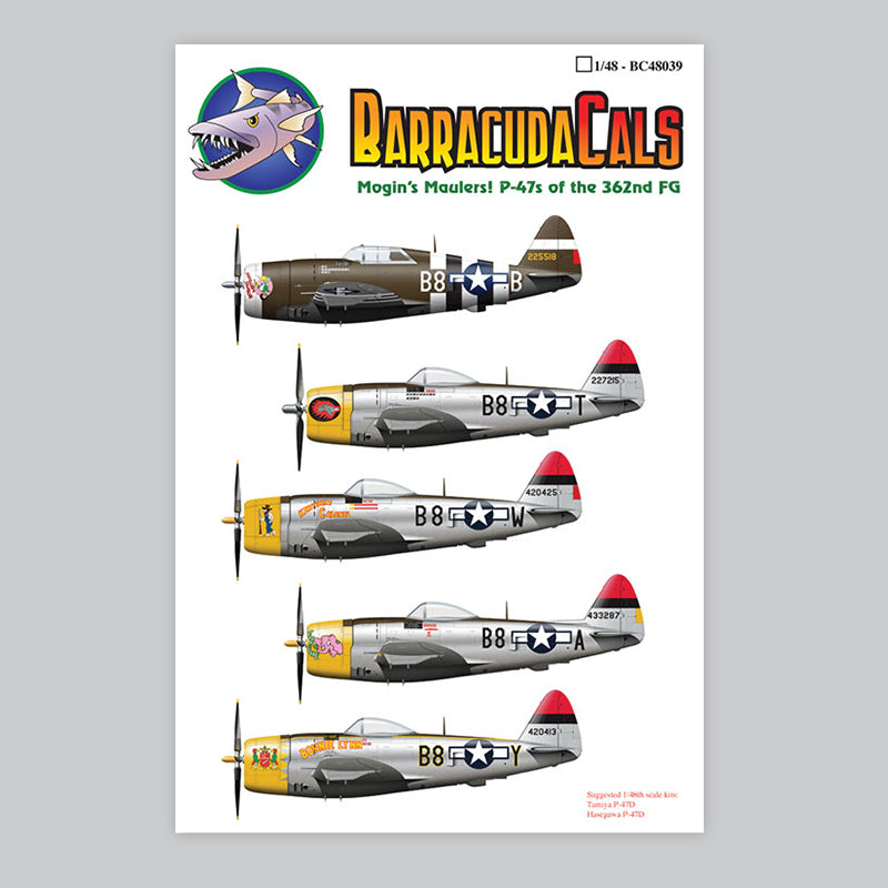 Mogin's Maulers! P-47s of the 362nd FG - 1/48 – Barracuda Studios